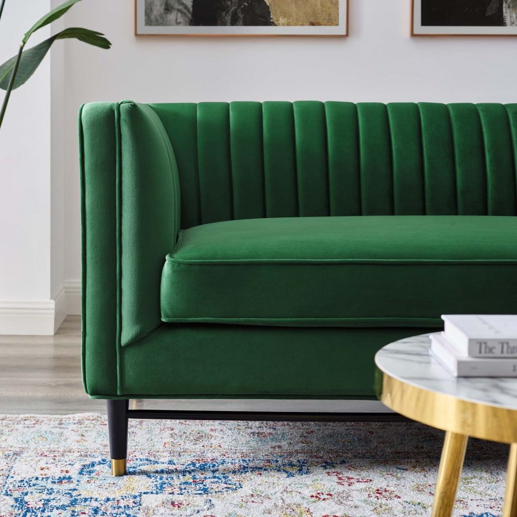 Elliot Sofa - Emerald Green | Vision Furniture Event Rentals