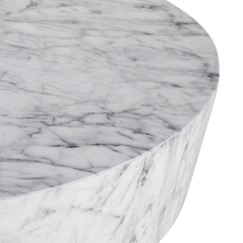 Marble Drum Table | Vision Furniture Event Rentals