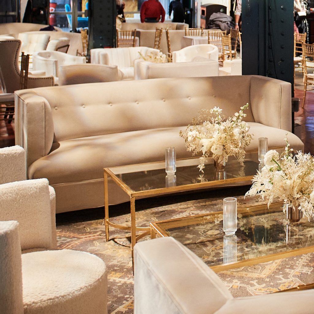 Hemingway Sofa - Parchment | Vision Furniture Event Rentals
