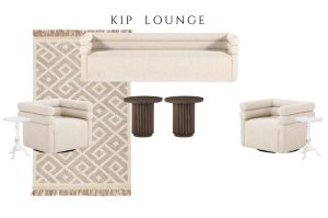 Maxine Sofa Cream | Vision Furniture Event Rentals