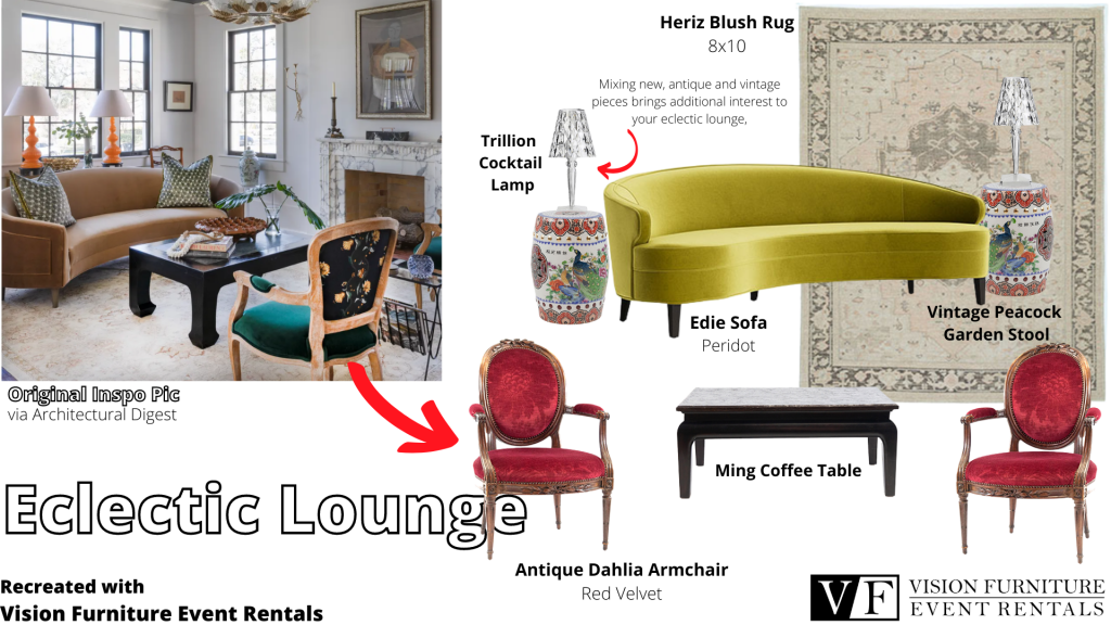 Room Recreation #4 Quirky Eclectic Lounge | Vision Furniture