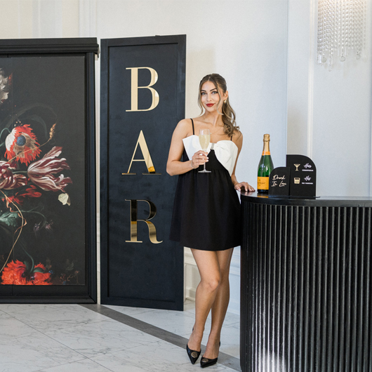 Estelle Bar - Black | Vision Furniture Event Rentals