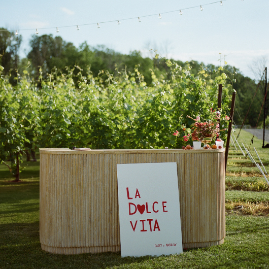 Estelle Bar - Natural | Vision Furniture Event Rentals