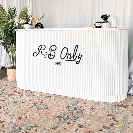 Estelle Bar - White | Vision Furniture Event Rentals