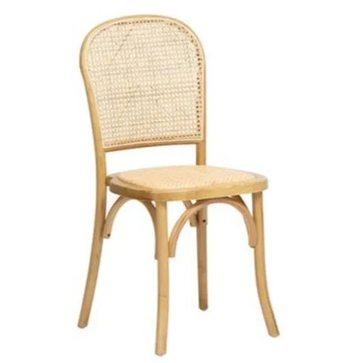 Modern Cane Chair - Natural | Vision Furniture Event Rentals